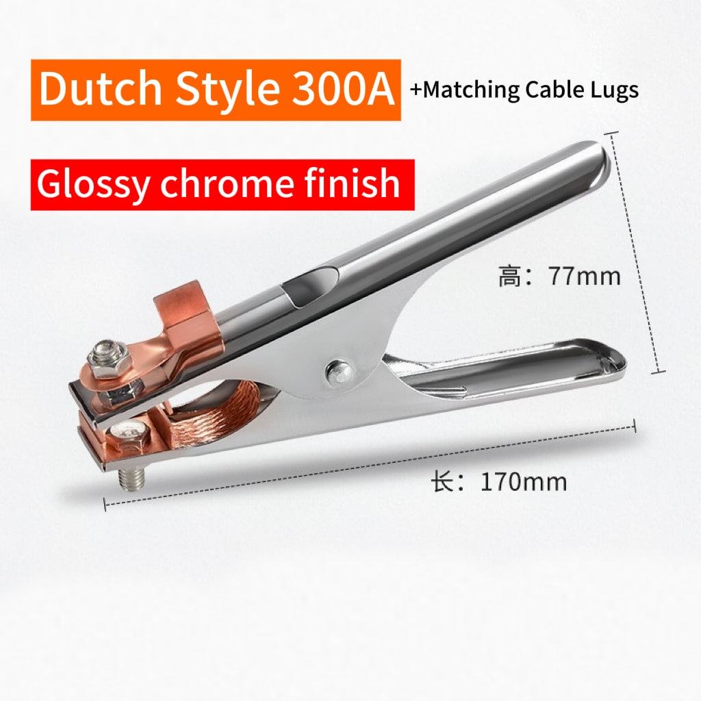 American style Ground Clamp 300A/500A/800A Chrome Plated 800A Dutch st